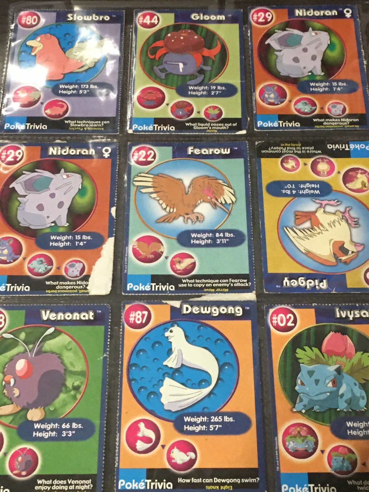 Poke Trivia Pokemon Cards Burger King Mewtwo Strikes Back 1999 | eBay