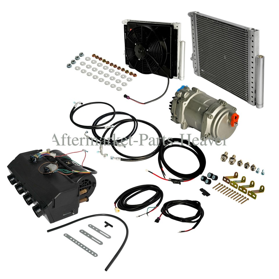 12V Underdash Universal Air Conditioner Kit Cooling Evaporator A/C Unit ...