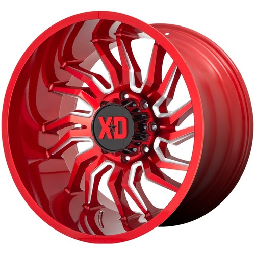 XD Series XD858 Tension 22x10 8x170 -18mm Red/Milled Wheel Rim 22" Inch ...