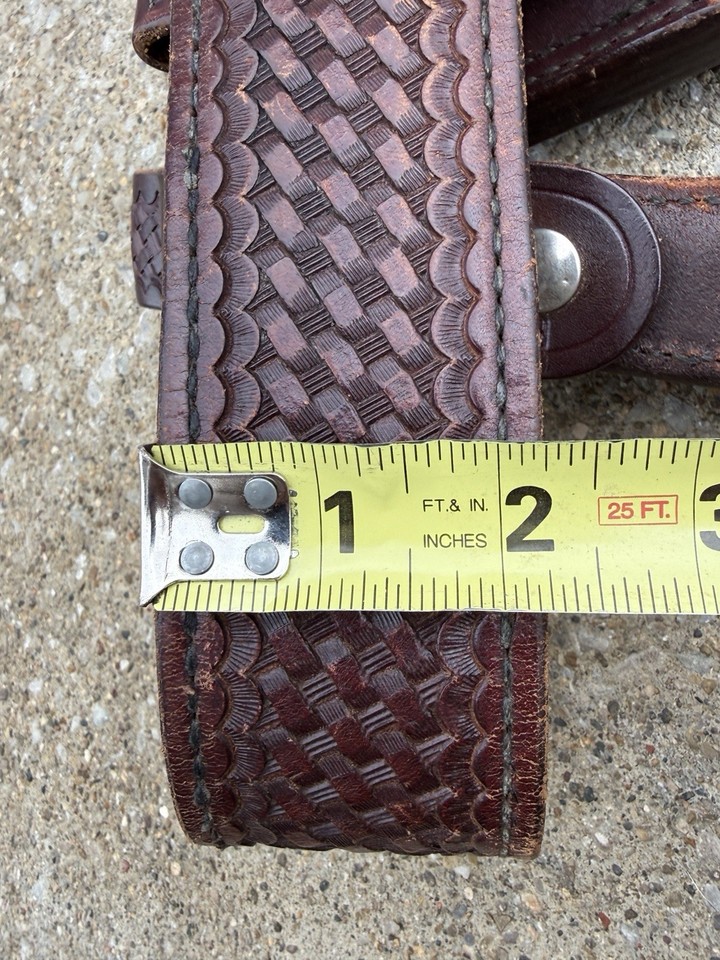 Tex Shoemaker & Sons Vtg Police, Highway Patrol Duty Gun Belt w ...