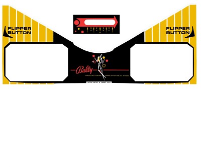 Bally Knockout Pinball Machine Apron Decal Set | eBay