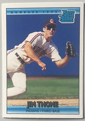 JIM THOME, 1992 DONRUSS ROOKIE CARD, BASEBALL LEGEND ! | eBay