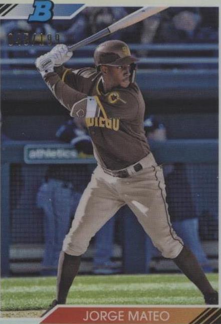 2020 Bowman Heritage - Chrome Prospects Jorge Mateo #92CP-JM Refractor ...