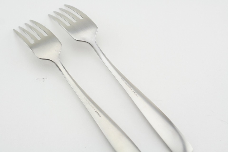 Gense FACETTE Korea Set of 2 Used Dinner Forks 7 3/8" | eBay
