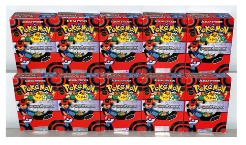 10 BOXES - 2022 BOX POKEMON POKEDEX Vol. I - 250 Sealed Packs (Stickers ...