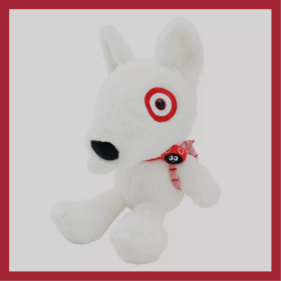 Target 10in Bullseye Stuffed Plush Dog with Backpack (Target Exclusive ...