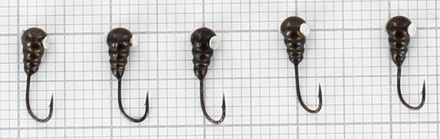 Tungsten Ice Fishing Jigs - Marmooska Winter Jig Heads (Hook #18 ...