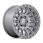 17" Fuel D833 Cycle 17x9 5x5 -12mm Wheel Platinum Lifted For Jeep ...