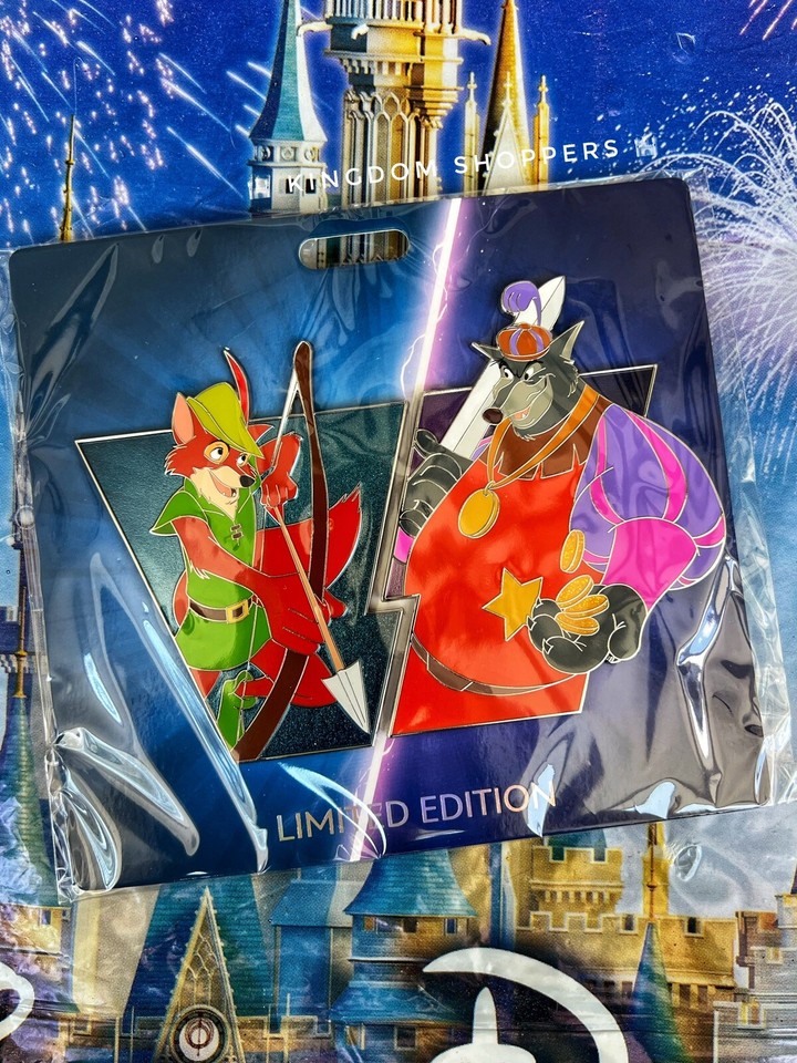 2024 Disney MOG WDI Mickeys Glendale Pin Heroes Vs Villains Robin Hood ...