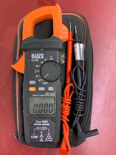 KLEIN TOOLS MULTIMETER CL700, DIGITAL, CLAMP, AUTO RANGING, LEADS ...