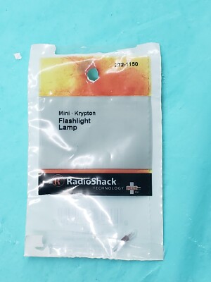 Krypton Flashlight Bulb For Mni Flashlighti, 2.4V 430 mA, Radio Shack ...