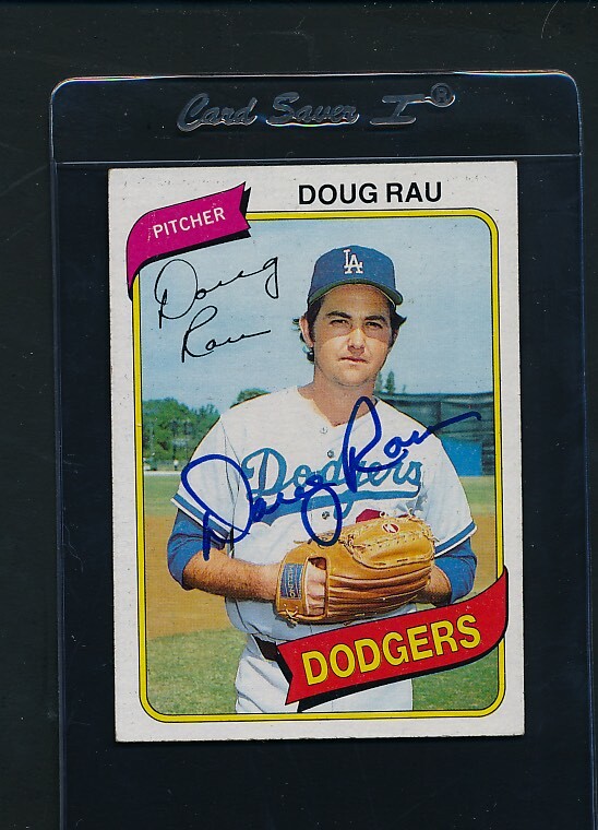 1980 Topps #527 Doug Rau Dodgers Signed Auto *C8245 | eBay