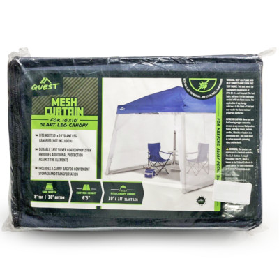 Quest Mesh Curtain for 10' x 10' Slant Leg Canopy | eBay