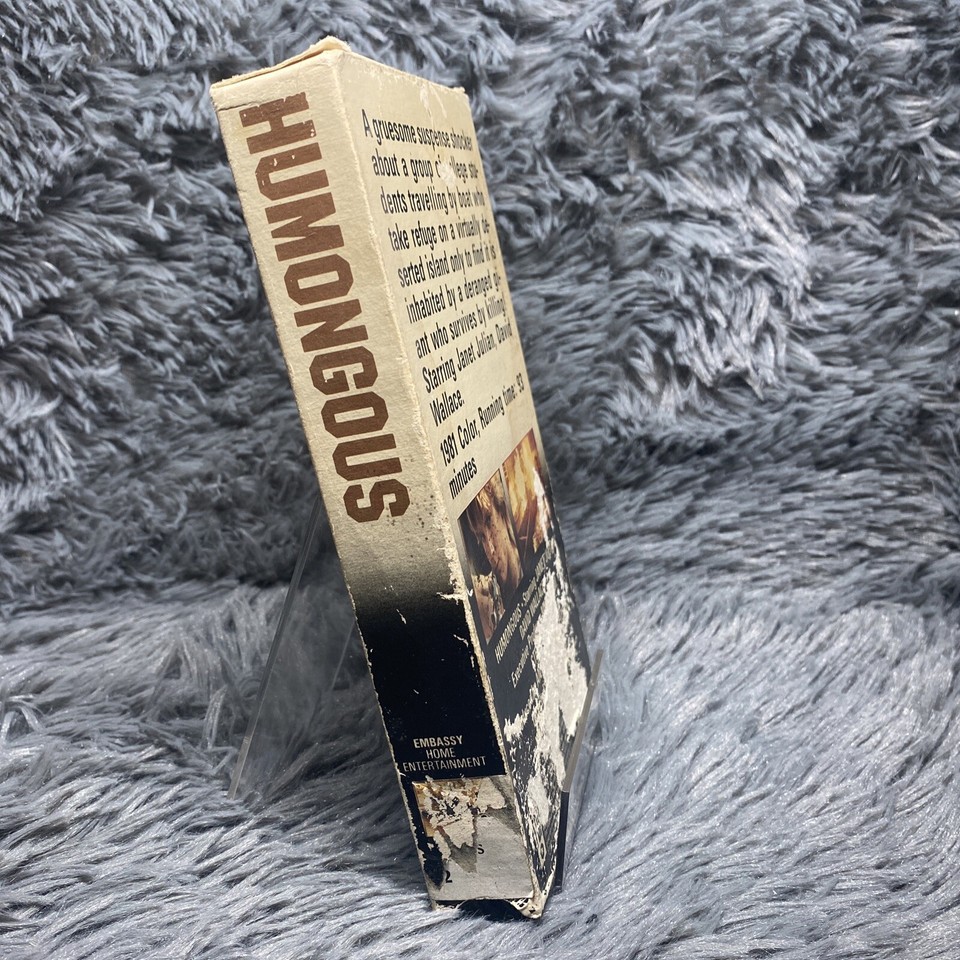 Humongous VHS 1983 Embassy Video Release 80’s Slasher Classic Horror ...