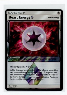 Pokemon SM - Forbidden Light #117/131 Beast Energy Prism Star | eBay