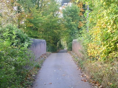 Photo A3 Bridge over the railway Otford This narrow road leads off the ...