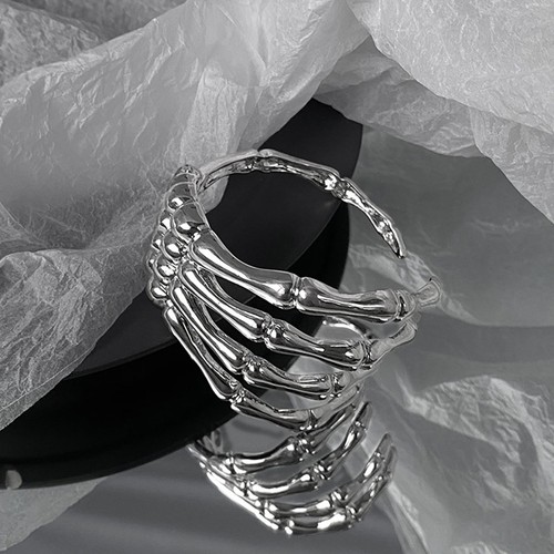 Alloy Wristwear Skeleton Wristband Hand Bangle Retro Skull Arm Cuff ...