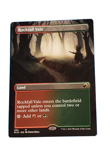 MTG Borderless, Rockfall Vale Innistrad: Midnight Hunt - Rare - +2 ...