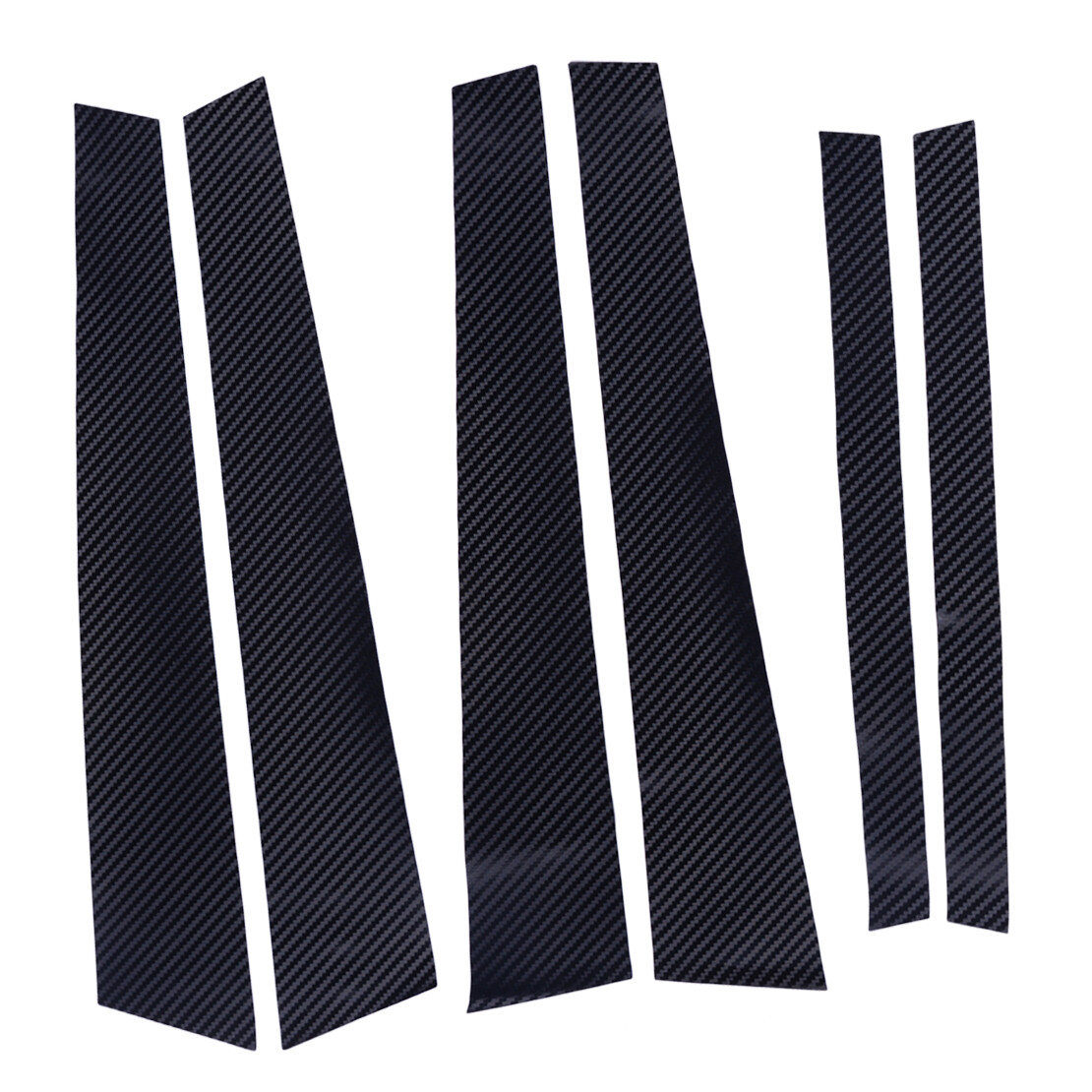Carbon Fiber Look B Pillars Stickers Set Fit for BMW 5 Series E60 2004 ...