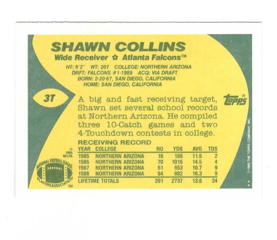 1989 Topps Traded #3T Shawn Collins Mint | eBay