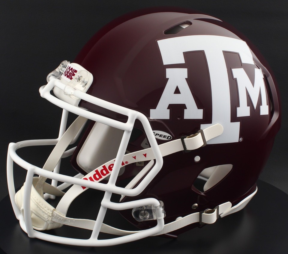 TEXAS A&M AGGIES NCAA Riddell Speed Full Size AUTHENTIC Football Helmet ...