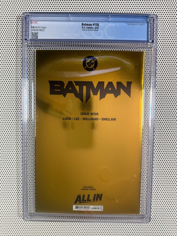 Batman #158 2025 DC Comics 1st Print Glow in the dark Foil Variant CGC ...