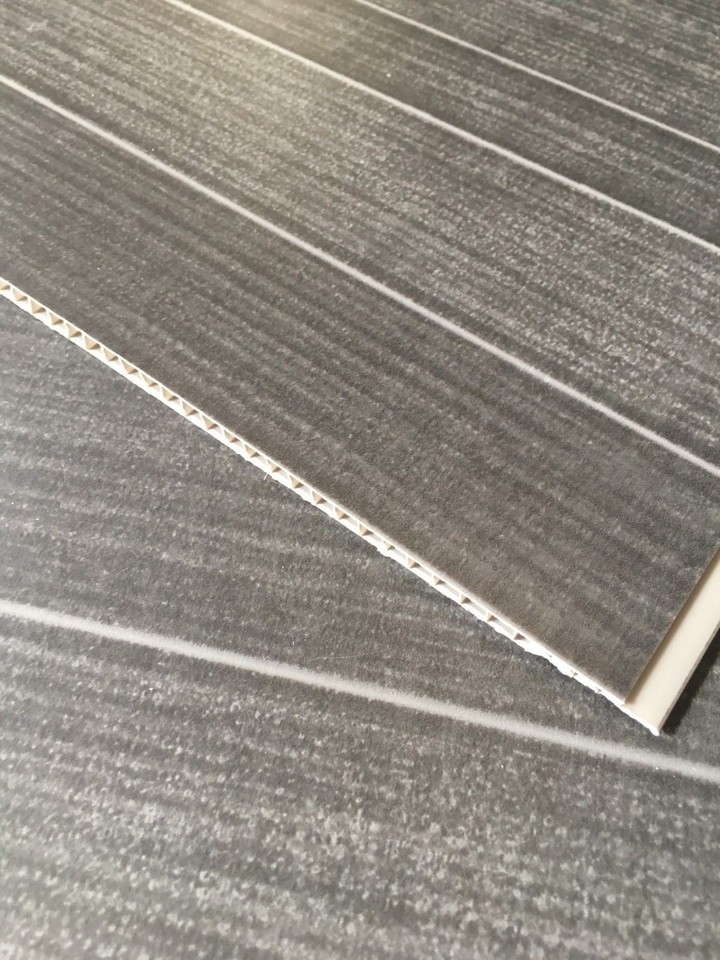 Grey Panels, Tile Effect Cladding, Sparkle Bathroom Shower Wall Panels ...