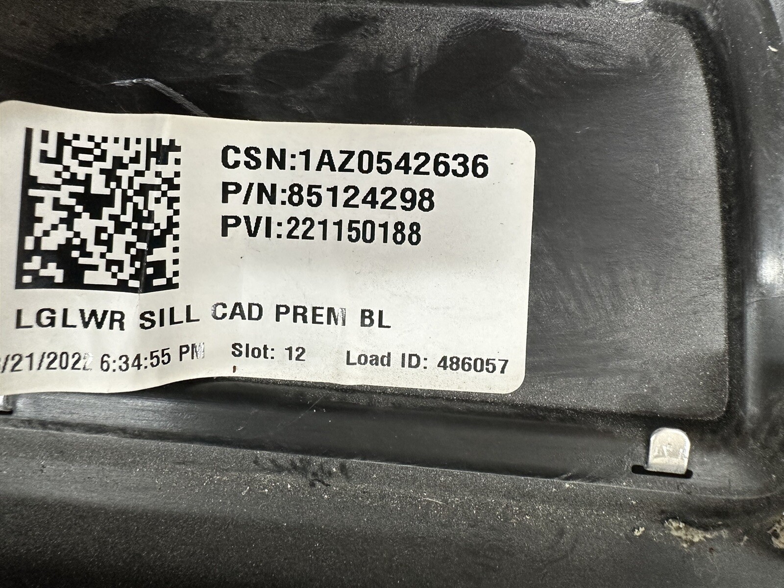 2021-23 CADILLAC ESCALADE REAR DOOR SILL Entry TRIM PLATE 85124298 OEM ...