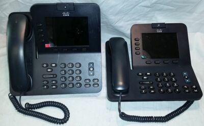 Cisco Phones Unified IP Phone BASE & HANDSET Used 1x CP-8941 1x CP-8945 ...