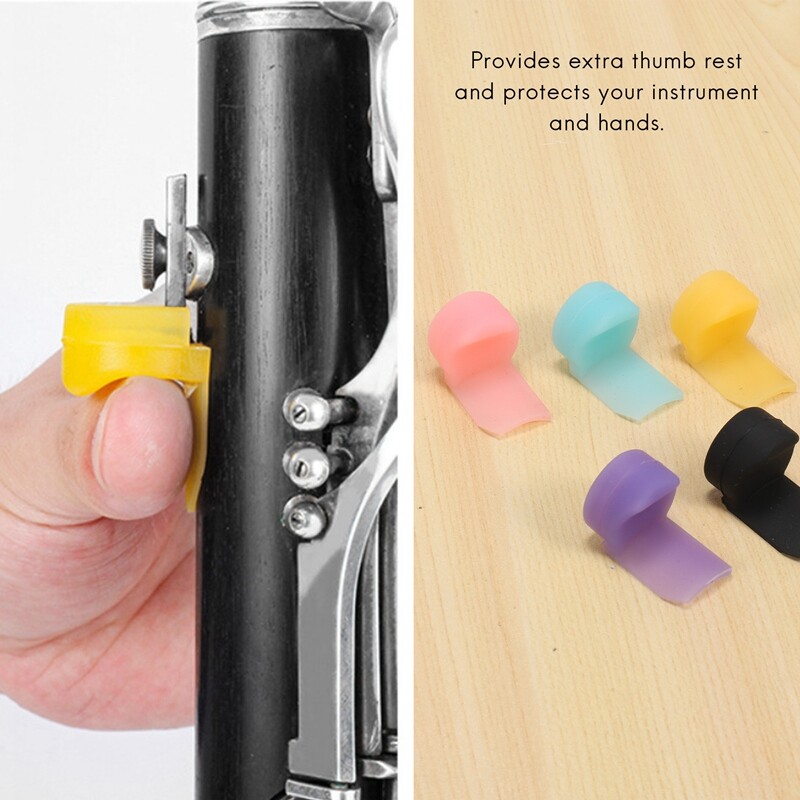Pack of 5 Soft Silicone Clarinet Thumb Rest Cushion Thumb Protector fo ...