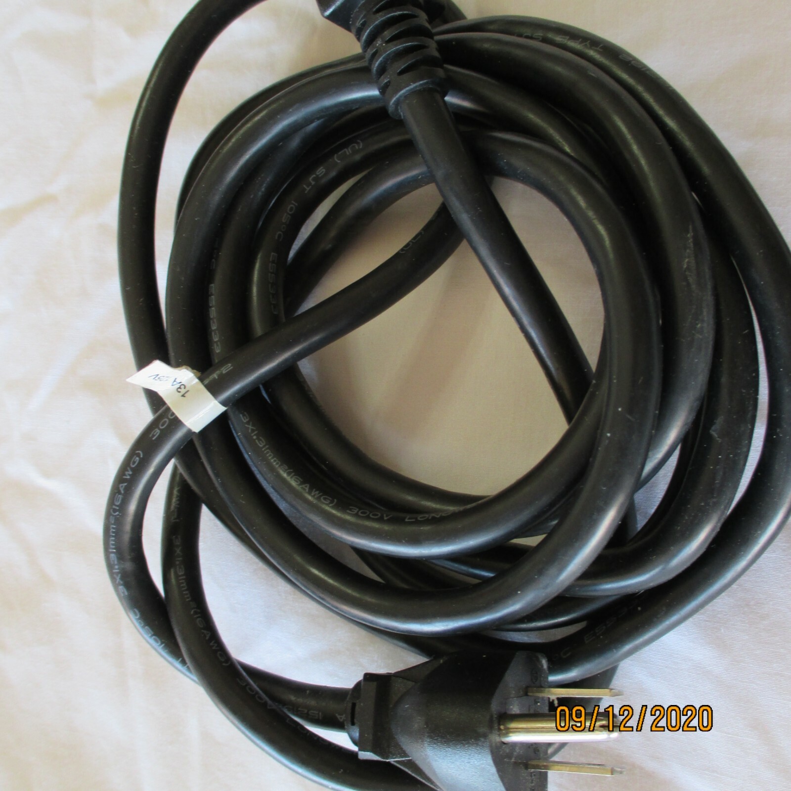 Longwell-p csa 152192 type sjt 105 c POWER Cord 9 ft 13a 125v 1.9-13 ...