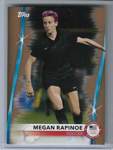 RARE 2020 TOPPS OLYMPICS MEGAN RAPINOE CARD #20 ~ GOLD /99 ~ USA SOCCER ...