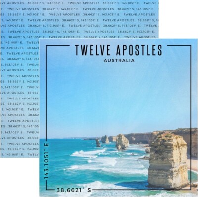 Twelve Apostles, Australia, scrapbook paper, DS - Scrapbook Customs ...