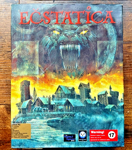 Ecstatica Big Box PC Game Complete 1994 Computer Game 3.5 Floppy Disks ...