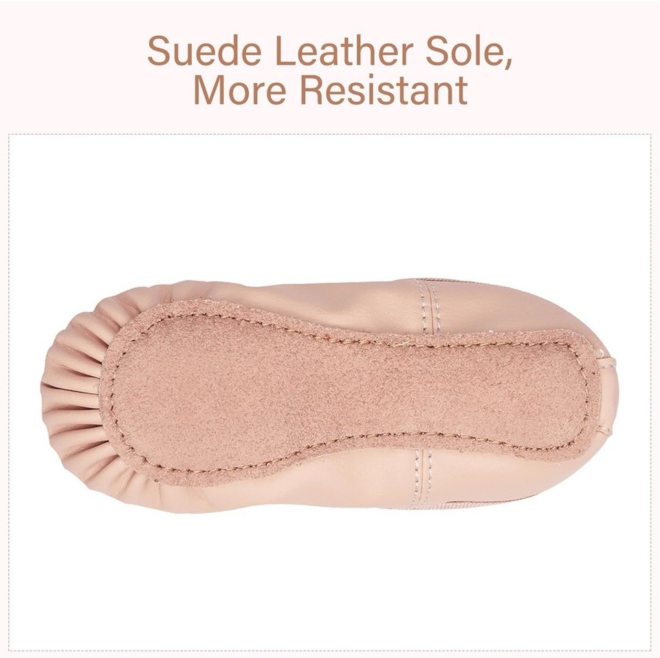 STELLE Ballet Dance Shoes Slippers w/ Laces Toddler Size 5 MT Nude Tan ...