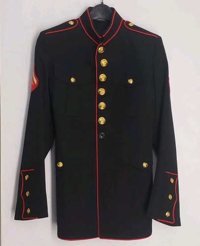 US Marine Corps USMC Male Enlisted Dress Blue Alpha Uniform Jacket Coat ...