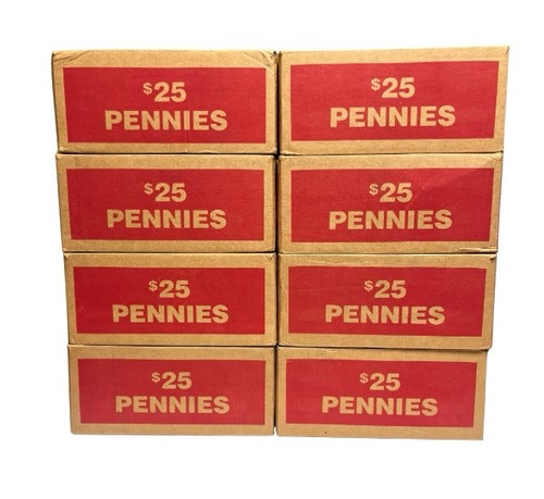 ( 8 ) EMPTY PENNY BOXES / 📦 HOLDS $25 EACH BOX / PRE - OWNED | eBay