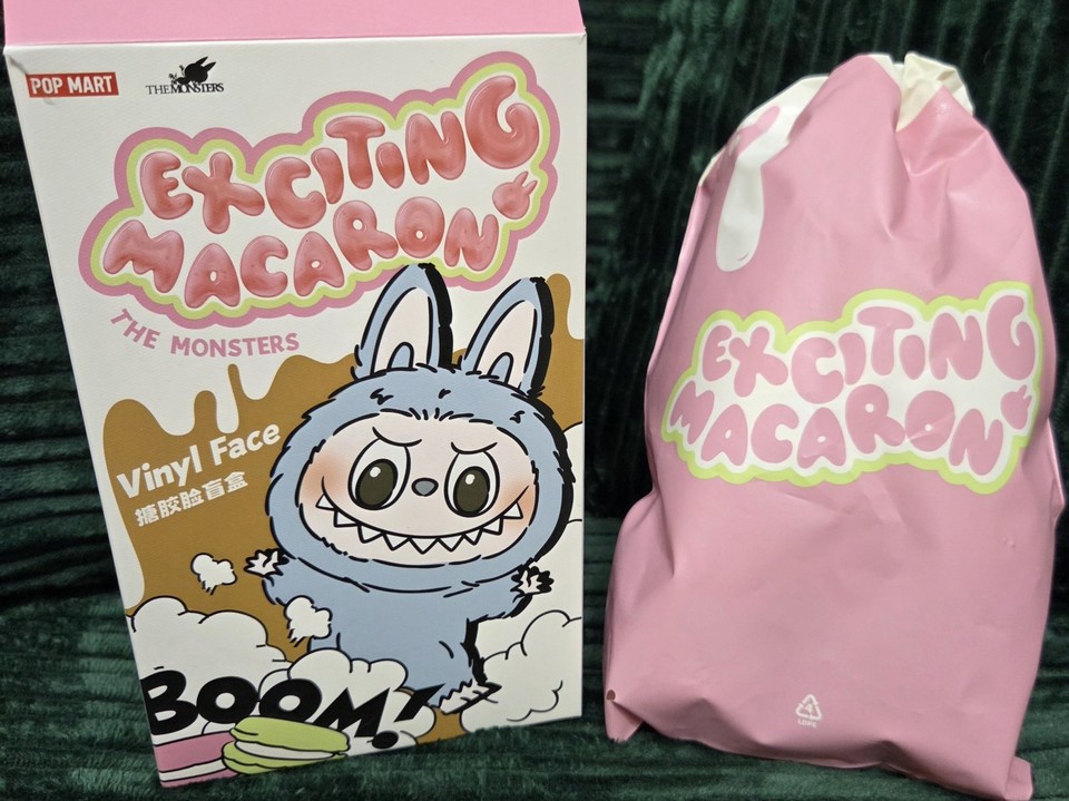Labubu Authentic Pop Mart Exciting Macaron Toffee New Open Box | eBay