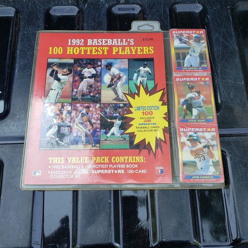 1992 Score Baseball's 100 Hottest Players Sealed Set / 100 Cards ...