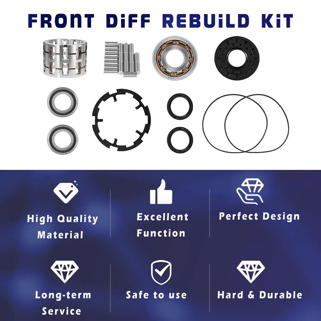 For Polaris Ranger RZR 570 800 900 Front Diff Rebuild Kit Sprague ...