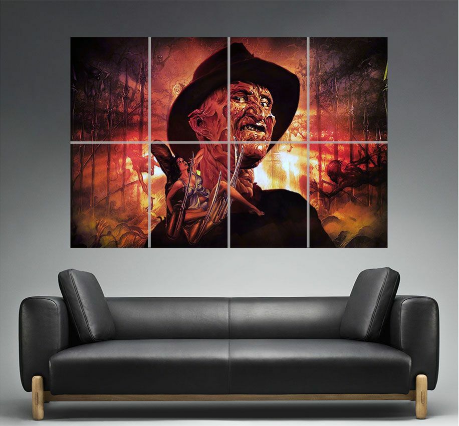 Freddy Krueger Nightmare On Elm Street Poster Farmat A0 Wide Print ...