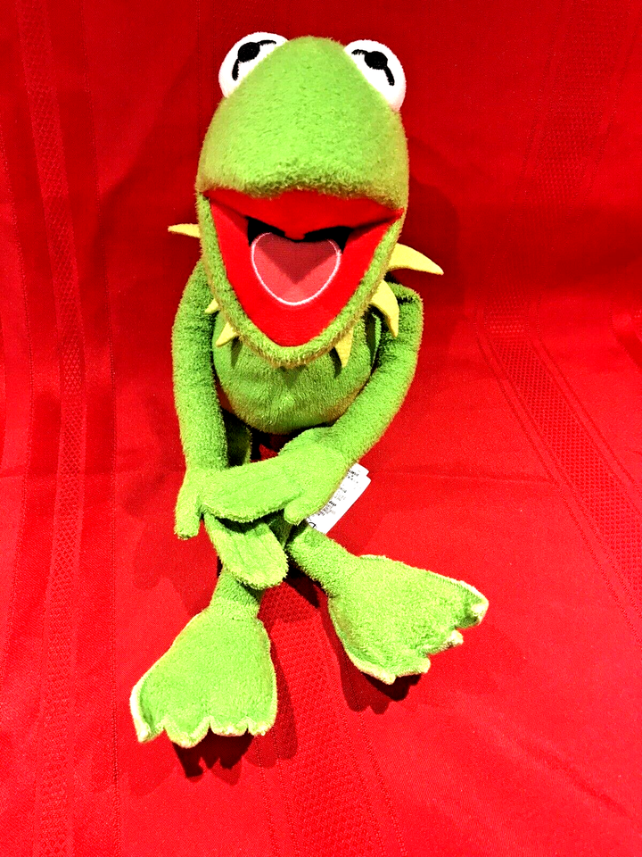Disney Store KERMIT the FROG 18" Stuffed Animal MUPPETS Plush Love | eBay