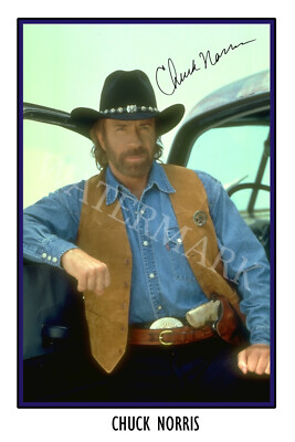 Chuck Norris signed 12x18 inch photograph poster- Top Quality | eBay ...