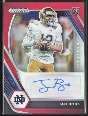 2021 Prizm Draft Picks Ian Book Rookie RC Auto Red /199 #DPA-IBO | eBay