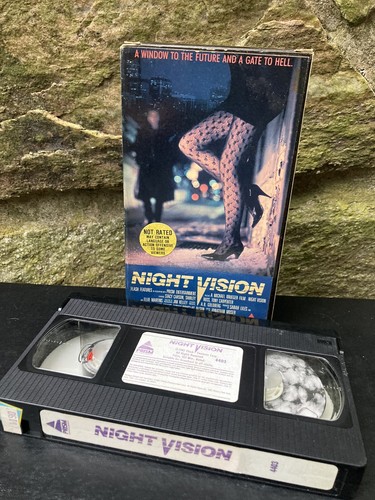 Vintage 1987 Night Vision VHS Non Mint Horror Prism HTF Unrated Schlock ...
