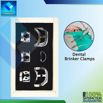 Premium Brinker Rubber Dam Clamps B1–B6 – Endodontic Dental Tissue ...