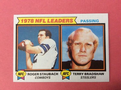 1978 Topps #1 1978 NFL Leaders Staubach/Bradshaw. NRMT MINT CONDITION ...