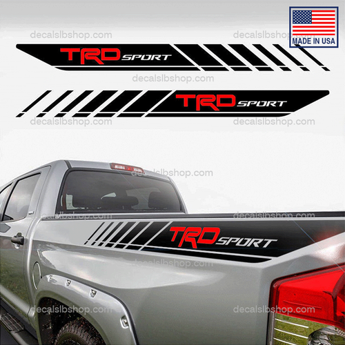 TRD Sport Decals Bedside Stripes Vinyl Fit Toyota Tacoma Tundra ...