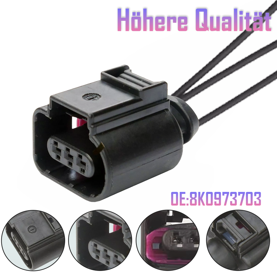Reparatursatz Stecker Kabelsatz Stecker 3-polig 8K0973703 Für AUDI/VW ...