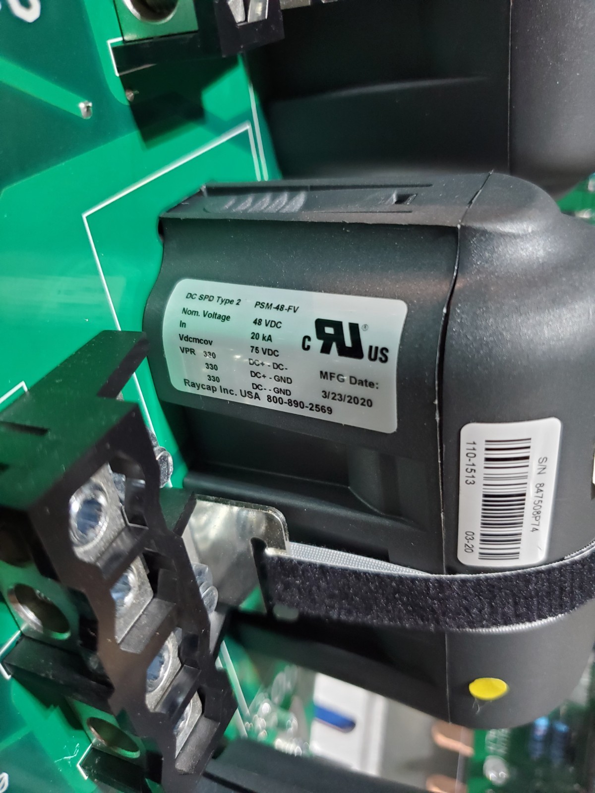 RAYCAP RC3DC-3315-PF-48 DC SPD Type 2 Environmental Type 4X OVP USED w ...